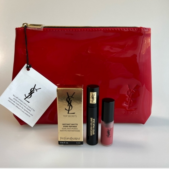 Yves Saint Laurent | Bags | Ysl Cosmetic Pouch Samples | Poshmark